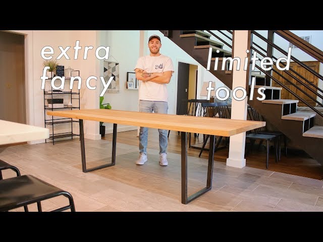 How To Build a HIGH QUALITY Dining Table with LIMITED TOOLS | My Website